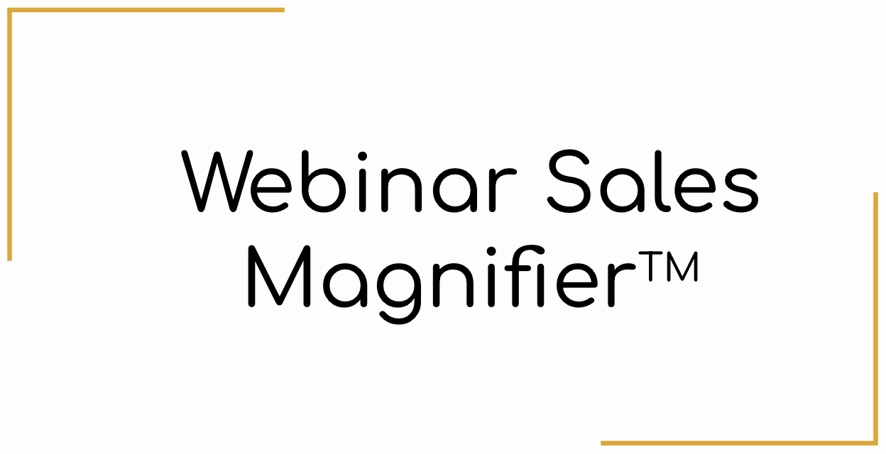 Webinar Sales Magnifier | Perry Marshall